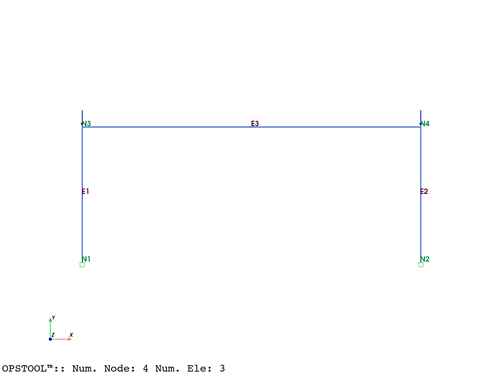 Reinforced Concrete Frame Pushover Analysis - opstool 1.0.26 documentation